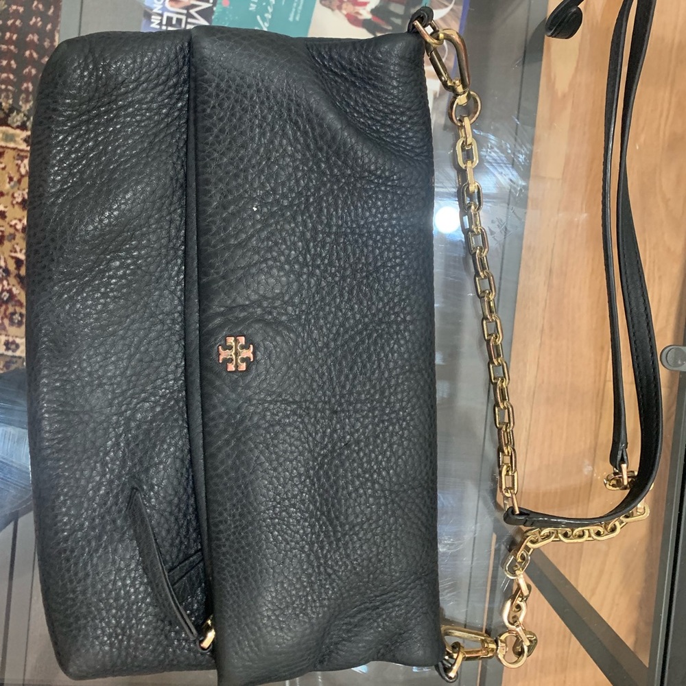Tory Burch Black Cross Body With Gold Hardware - Gem